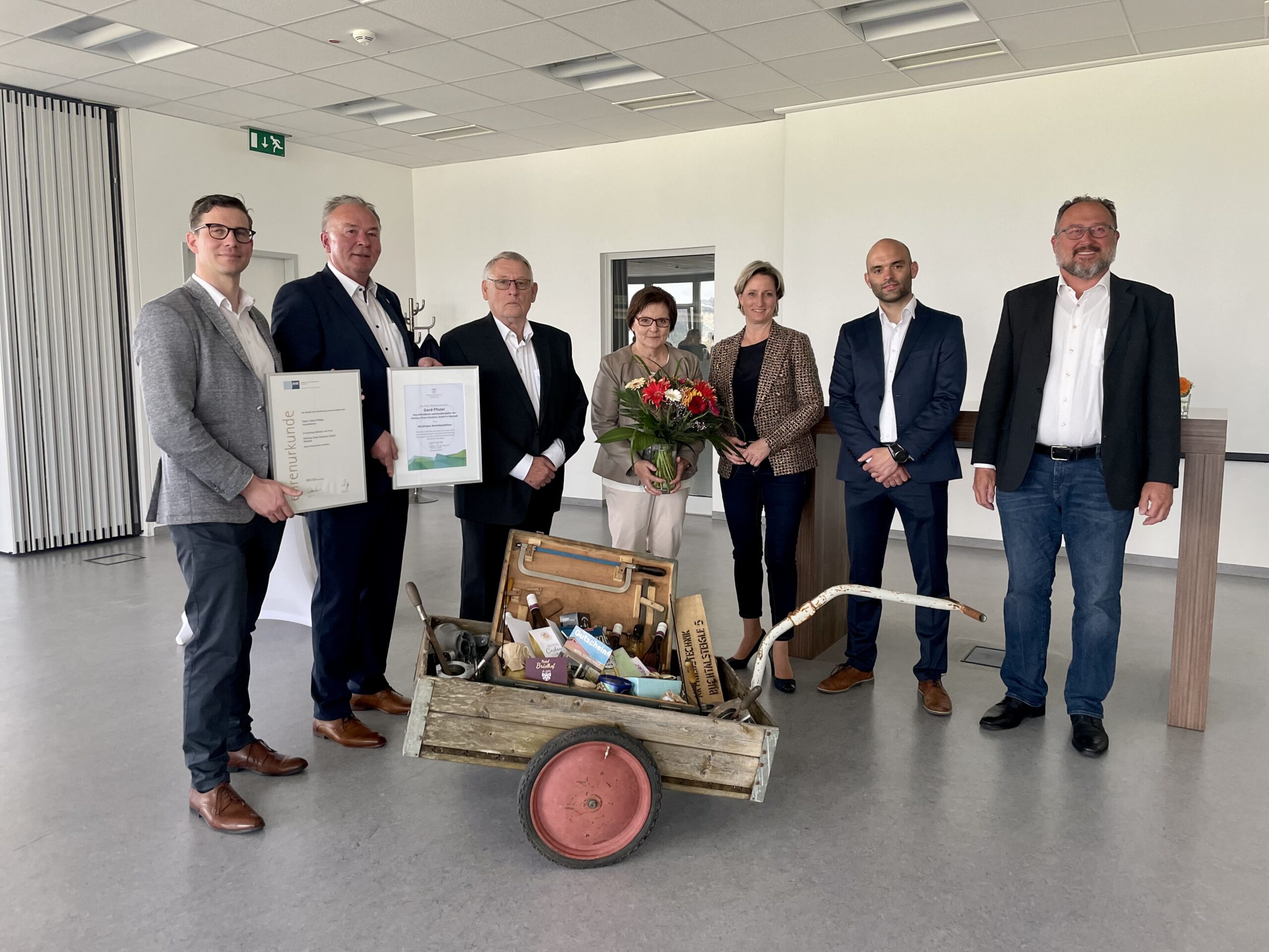 60th company anniversary of Gerd Pfister - Rehfuss Drive Solutions GmbH